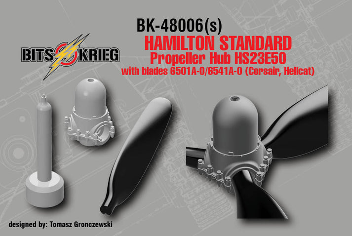 1:48 Hamilton Standard Propeller Hub HS23E50 with blades 6501A-0/6541A ...